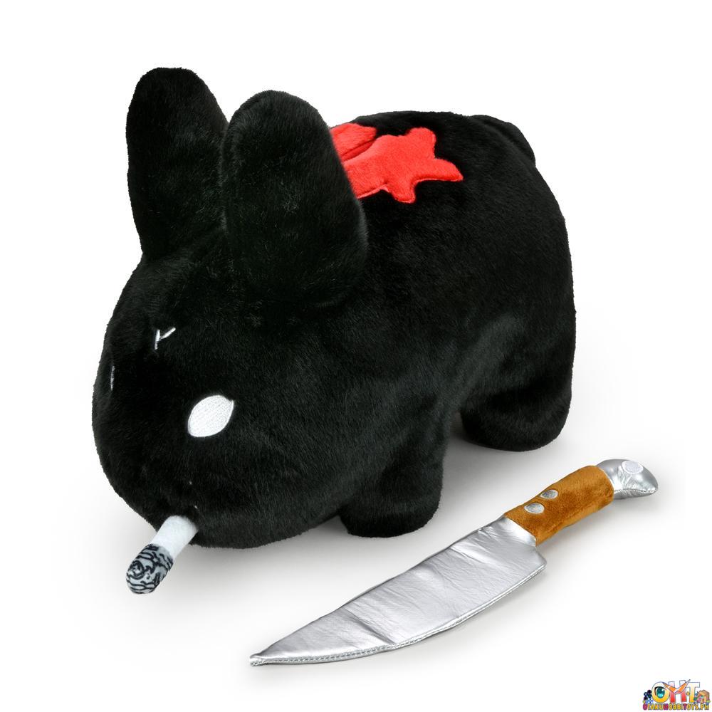 kidrobot Backstab Smorkin Labbit 14" Plush by Frank Kozik - Black Edit ...