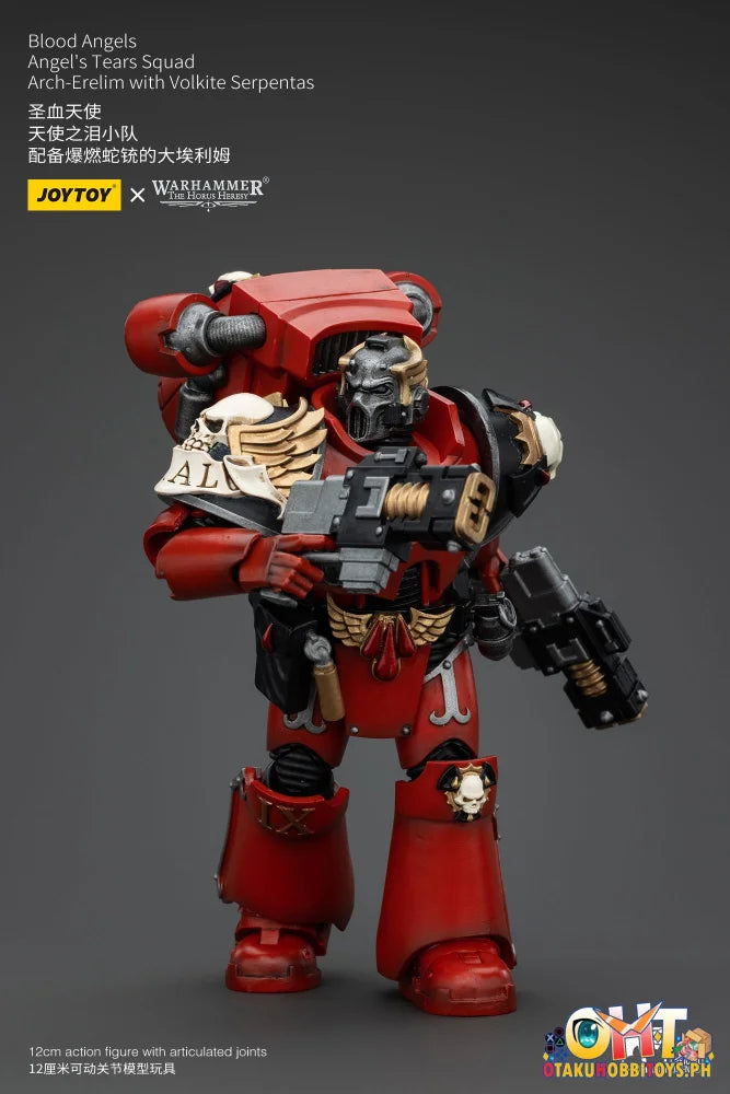 JOYTOY 1/18 Blood Angels Angel's Tears Squad Arch-Erelim with Volkite ...